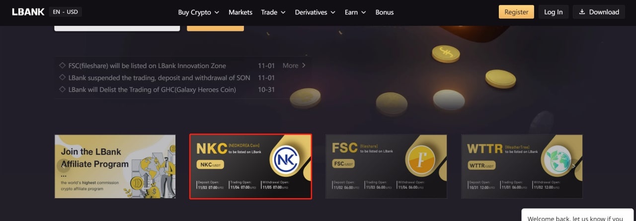 NKC(NEOKOREA Coin) will be listed on LBank Innovation Zone | NEOKOREA